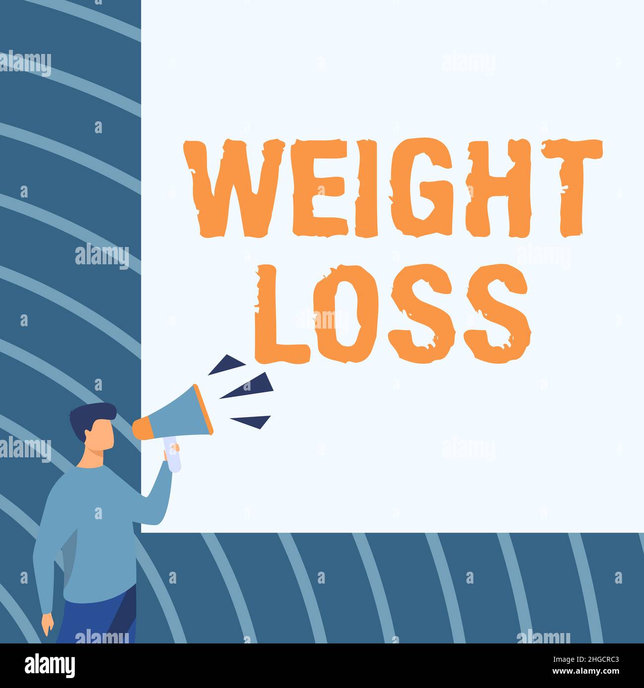 Hand writing sign Weight Loss. Business concept a reduction of the ...