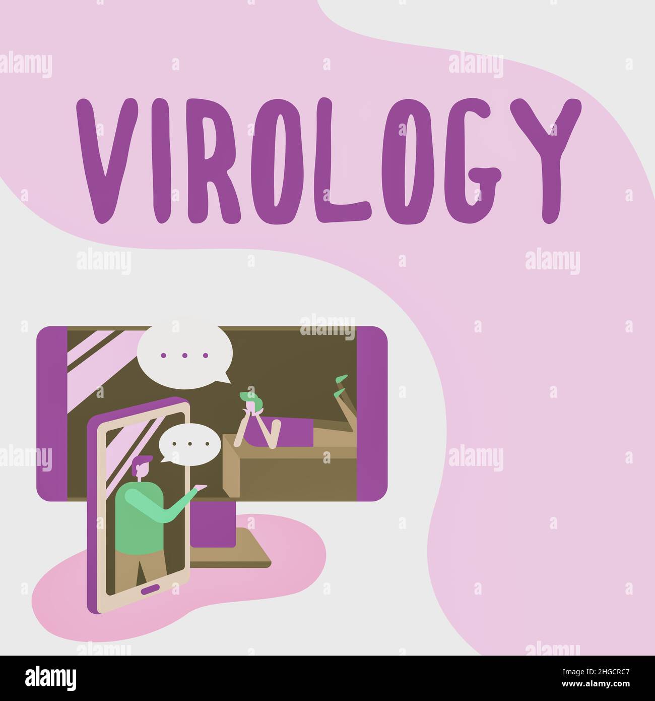 Sign displaying Virology. Word for branch of science dealing with the ...