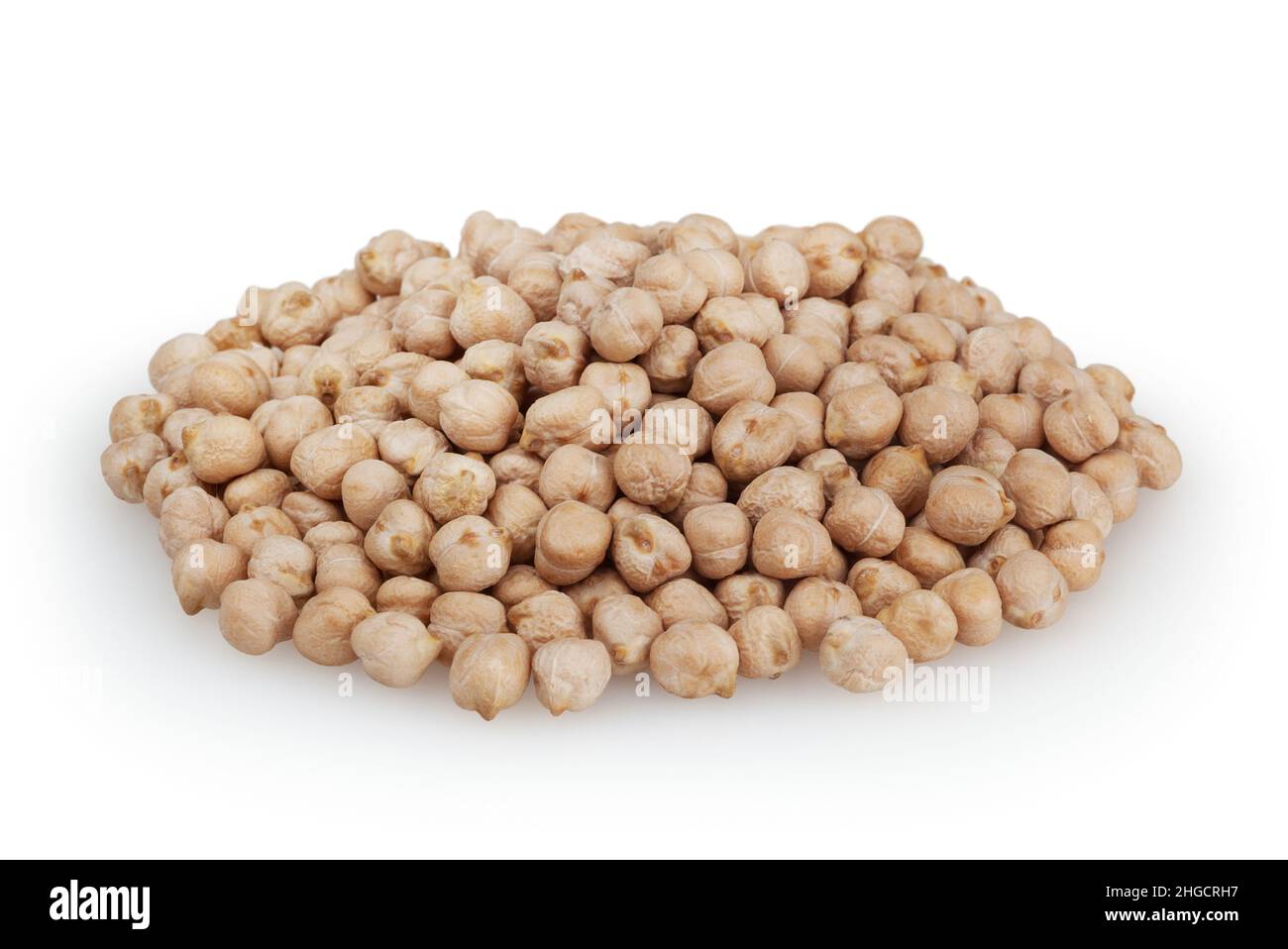 Chick beans isolated on white background with clipping path Stock Photo ...
