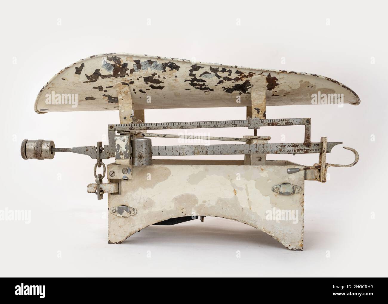 Vintage weights scales for newborn Stock Photo - Alamy