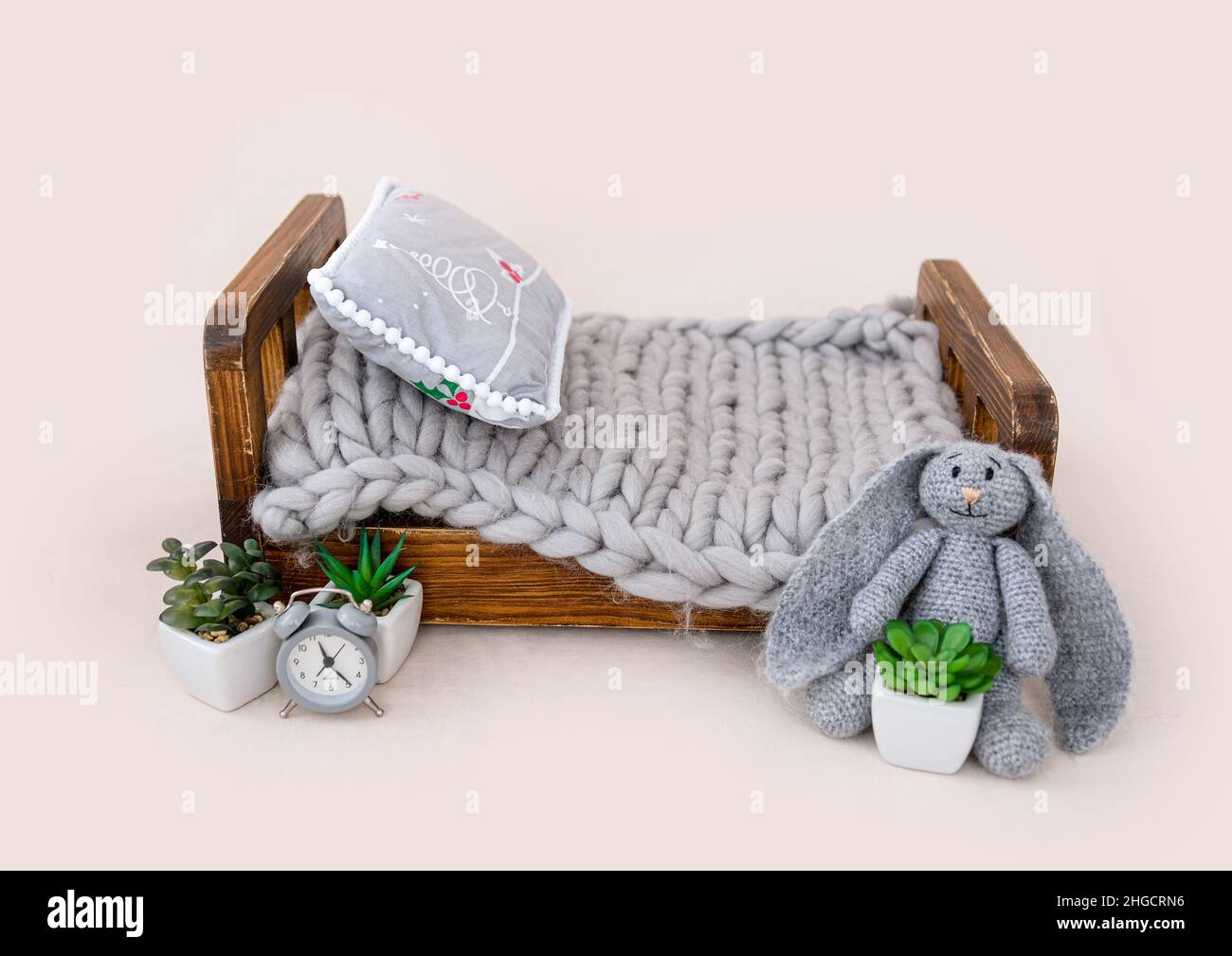 Newborn baby studio furniture Stock Photo - Alamy