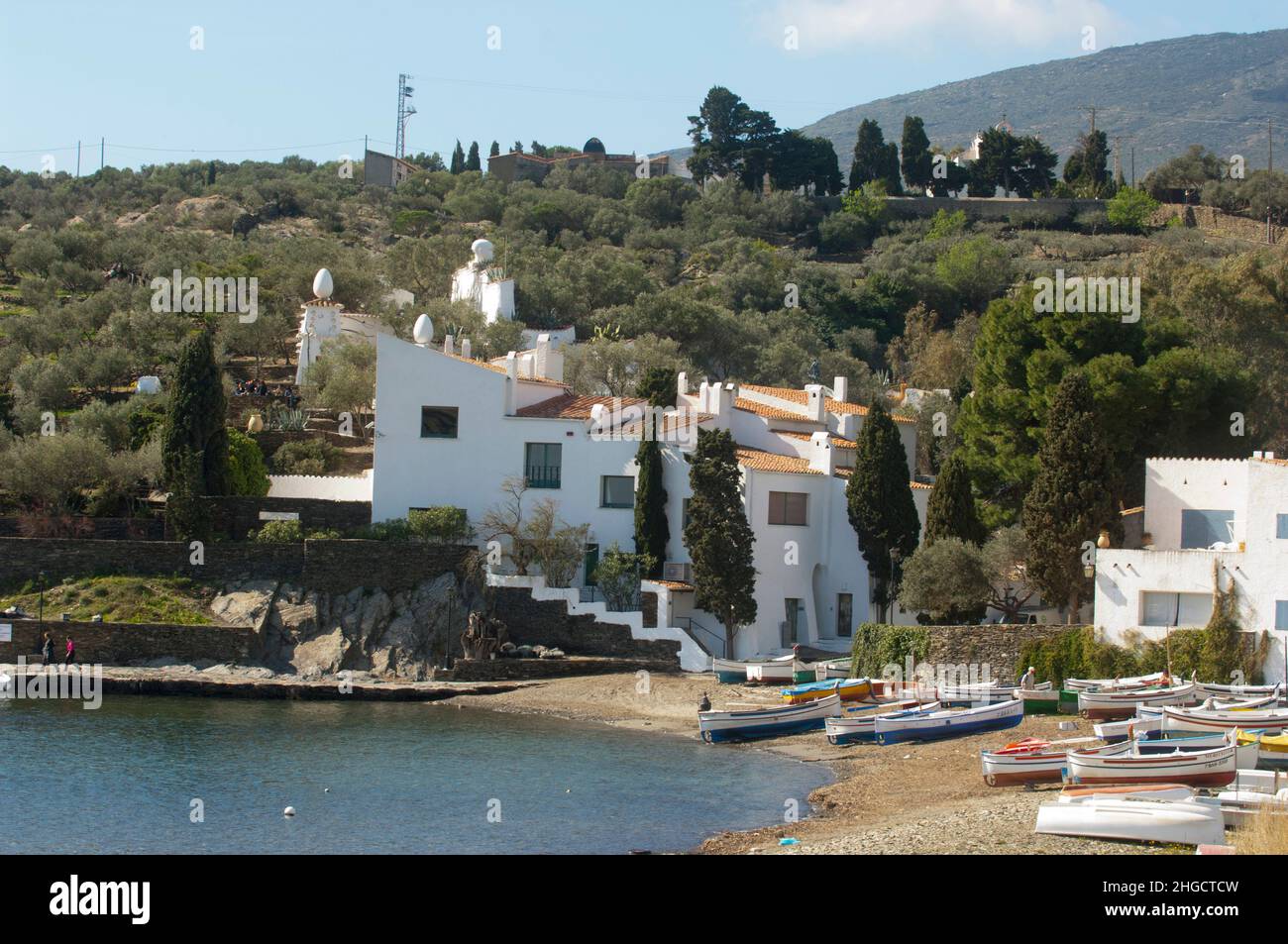 Spain costa brava Cadaques dali's village sea mediterranean coast Stock ...