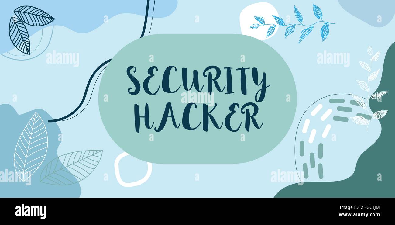 Writing Displaying Text Security Hacker Conceptual Photo Someone Who Explores Methods For