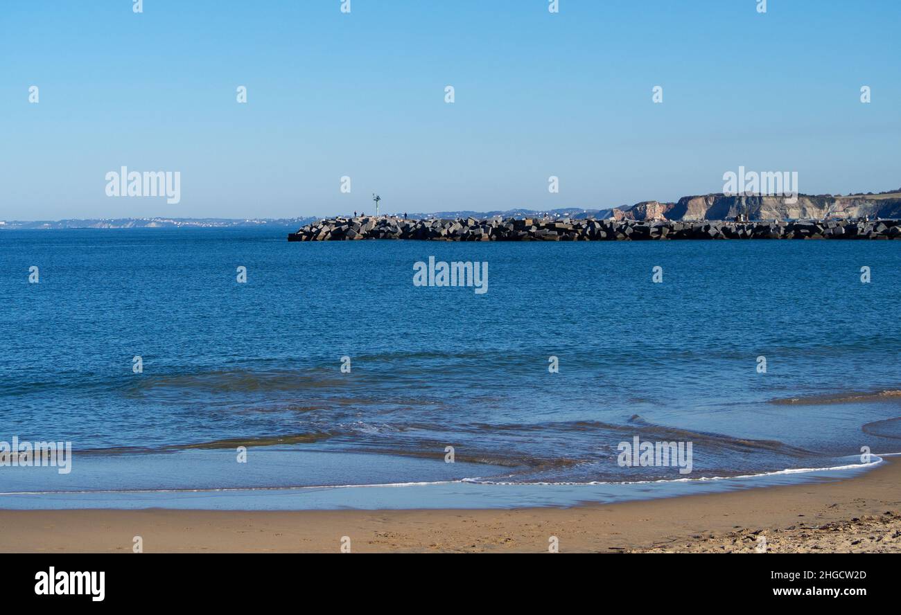 Hondarribia beach in Irun Spain Stock Photo - Alamy