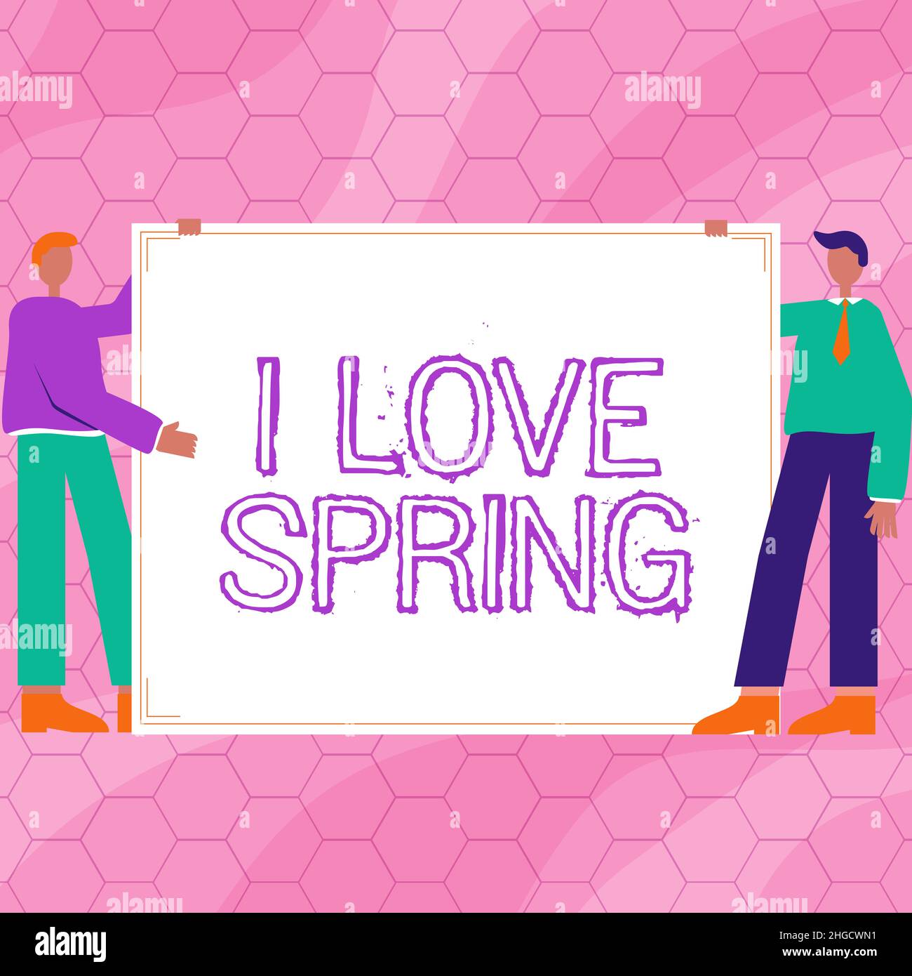 Writing displaying text I Love Spring. Word Written on telling why ...