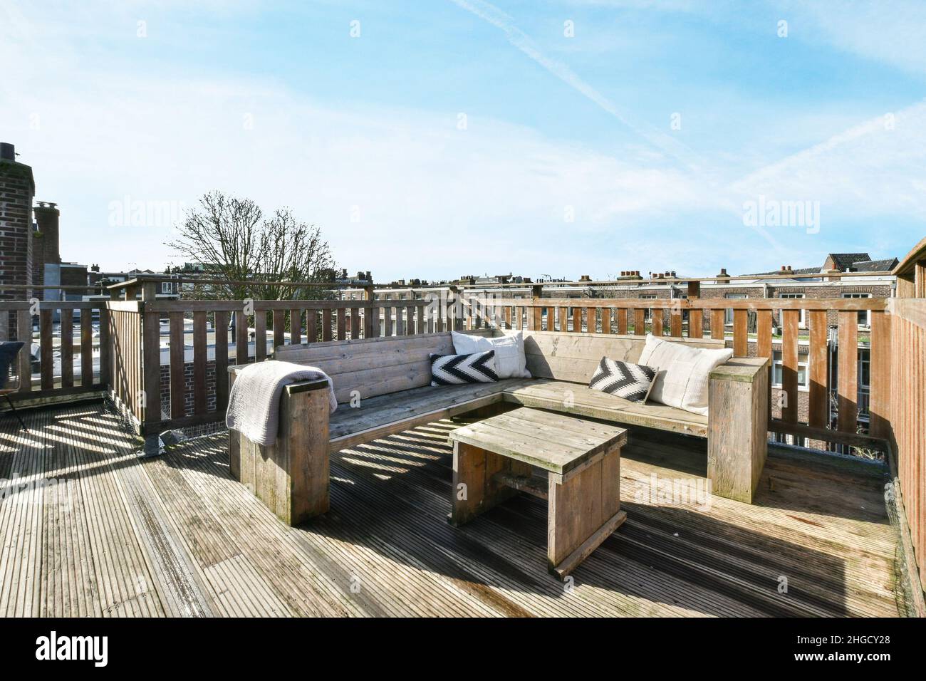 Exterior of the roof of the house with a delightful design Stock Photo ...