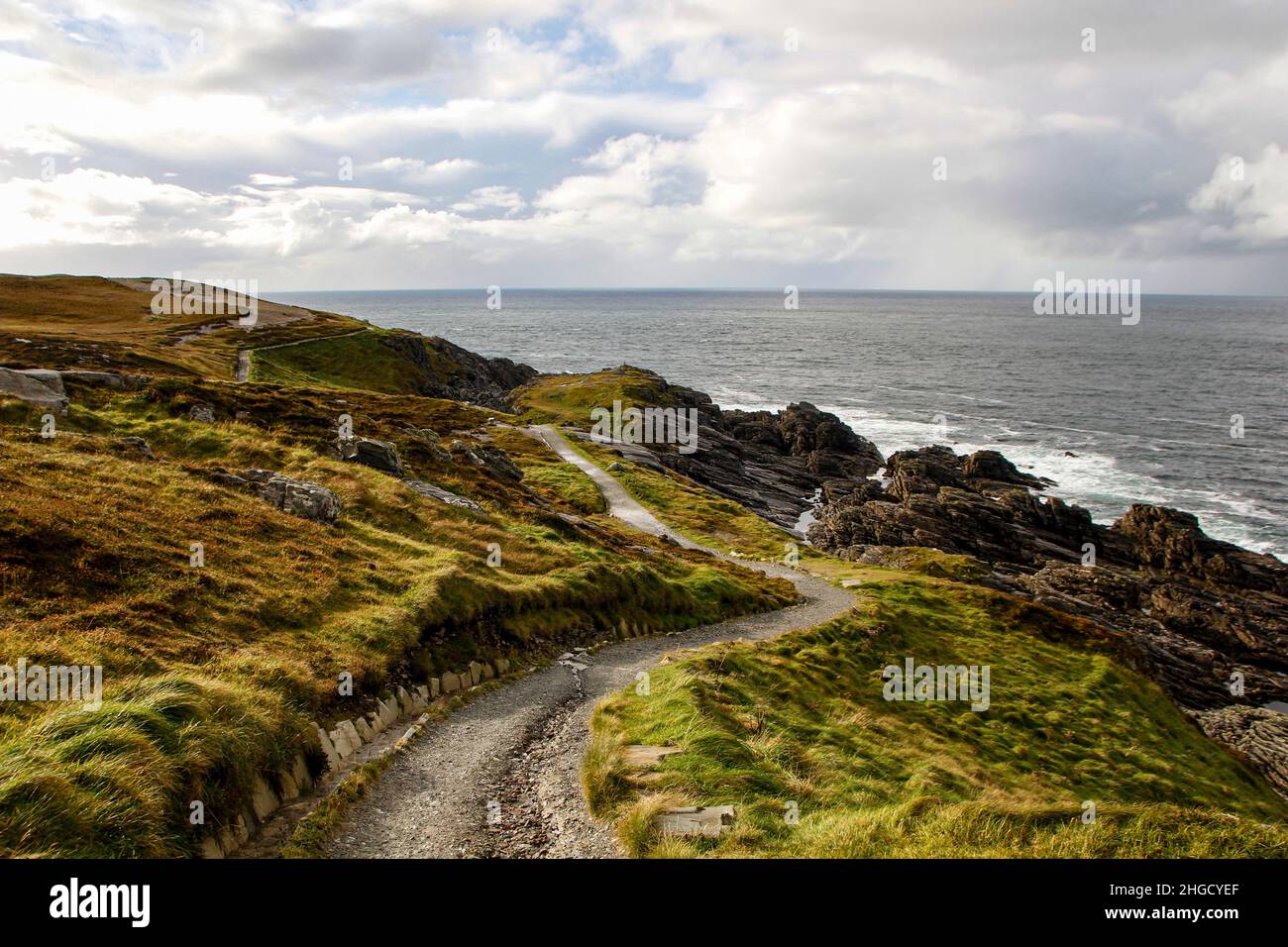Footpath at Malin Head, County Donegal, Ireland Stock Photo - Alamy