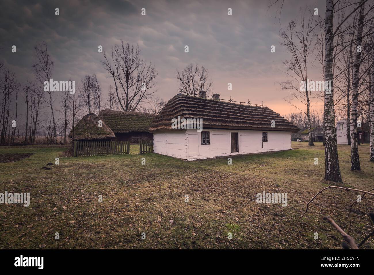 Historic buildings with interesting architecture in the city of Sieradz ...