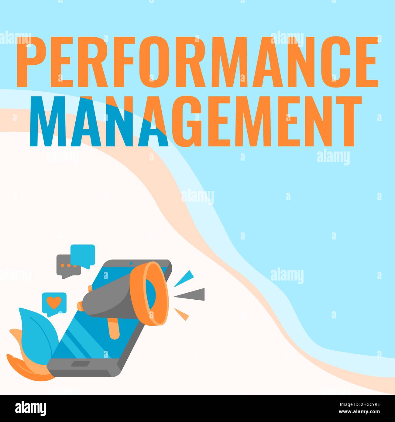 Sign displaying Performance Management. Conceptual photo ongoing ...