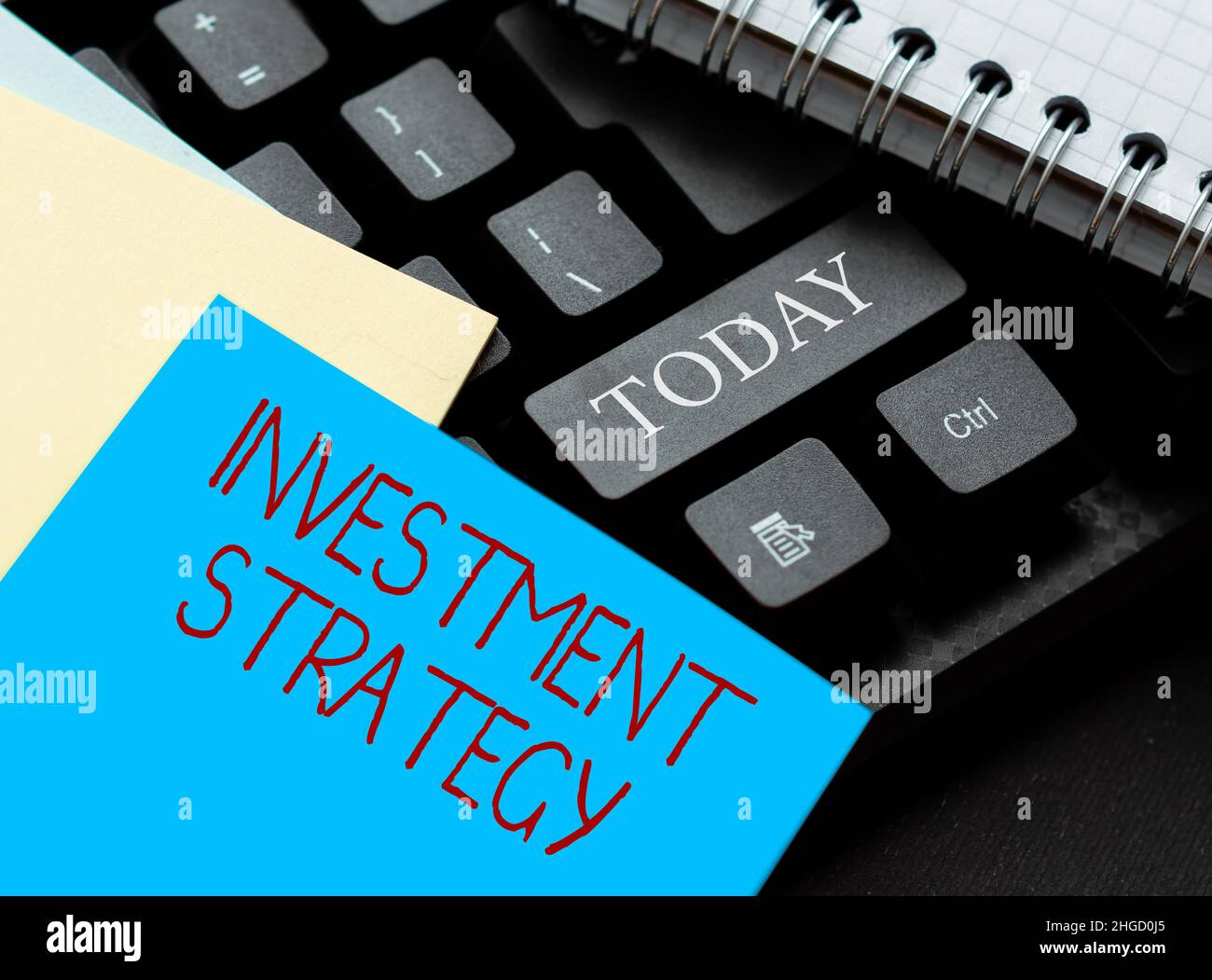 Conceptual display Investment Strategy. Business idea what guides an ...