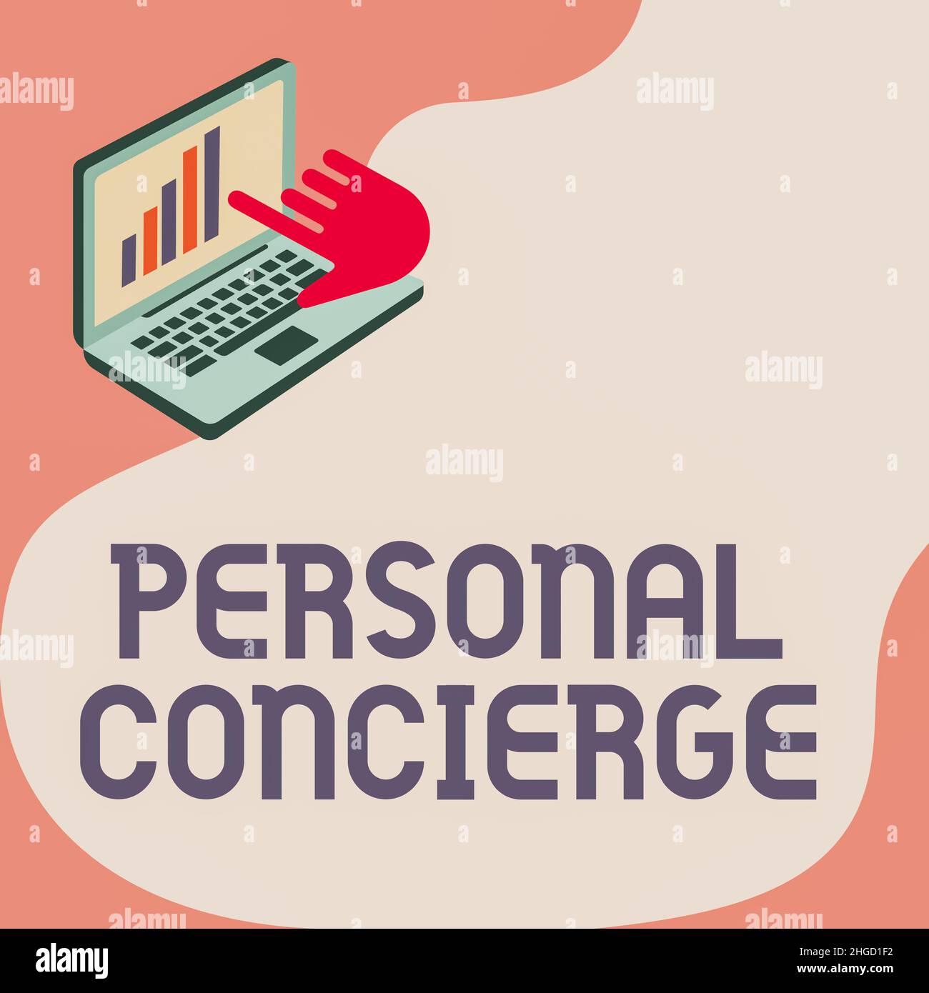 Writing displaying text Personal Concierge. Word Written on someone who ...