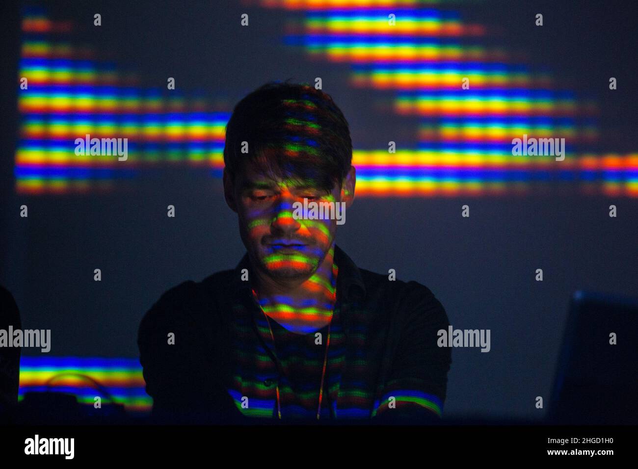 Diamond Version (Byetone & Alva Noto) performs during the Red Bull ...