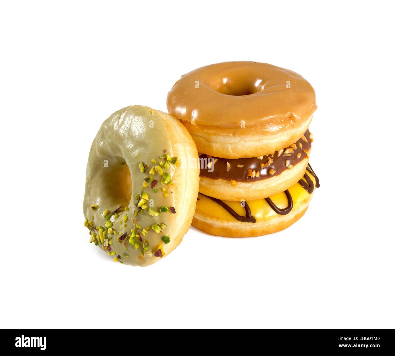 stack of colorful doughnuts Stock Photo - Alamy