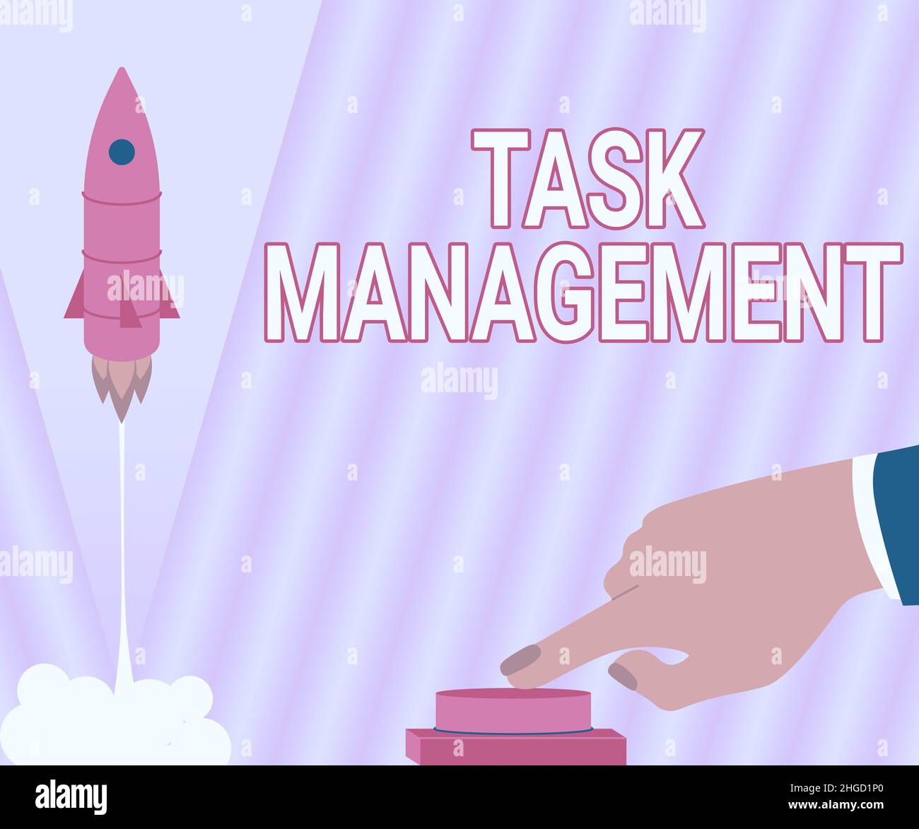 Hand writing sign Task Management. Business concept the process of ...