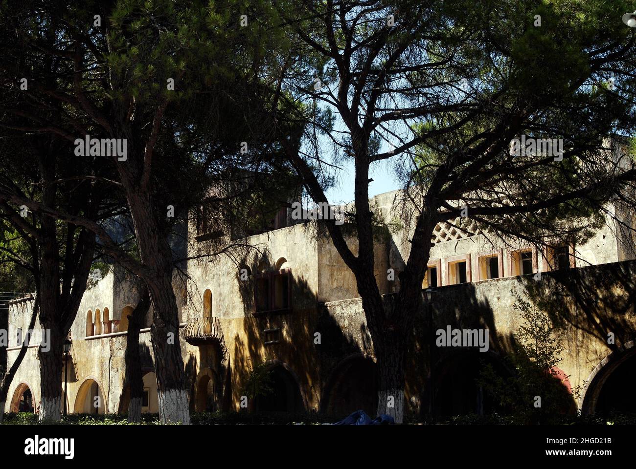 Greece Rhodes island Eleousa village and St Nicholas Foundouklis ...