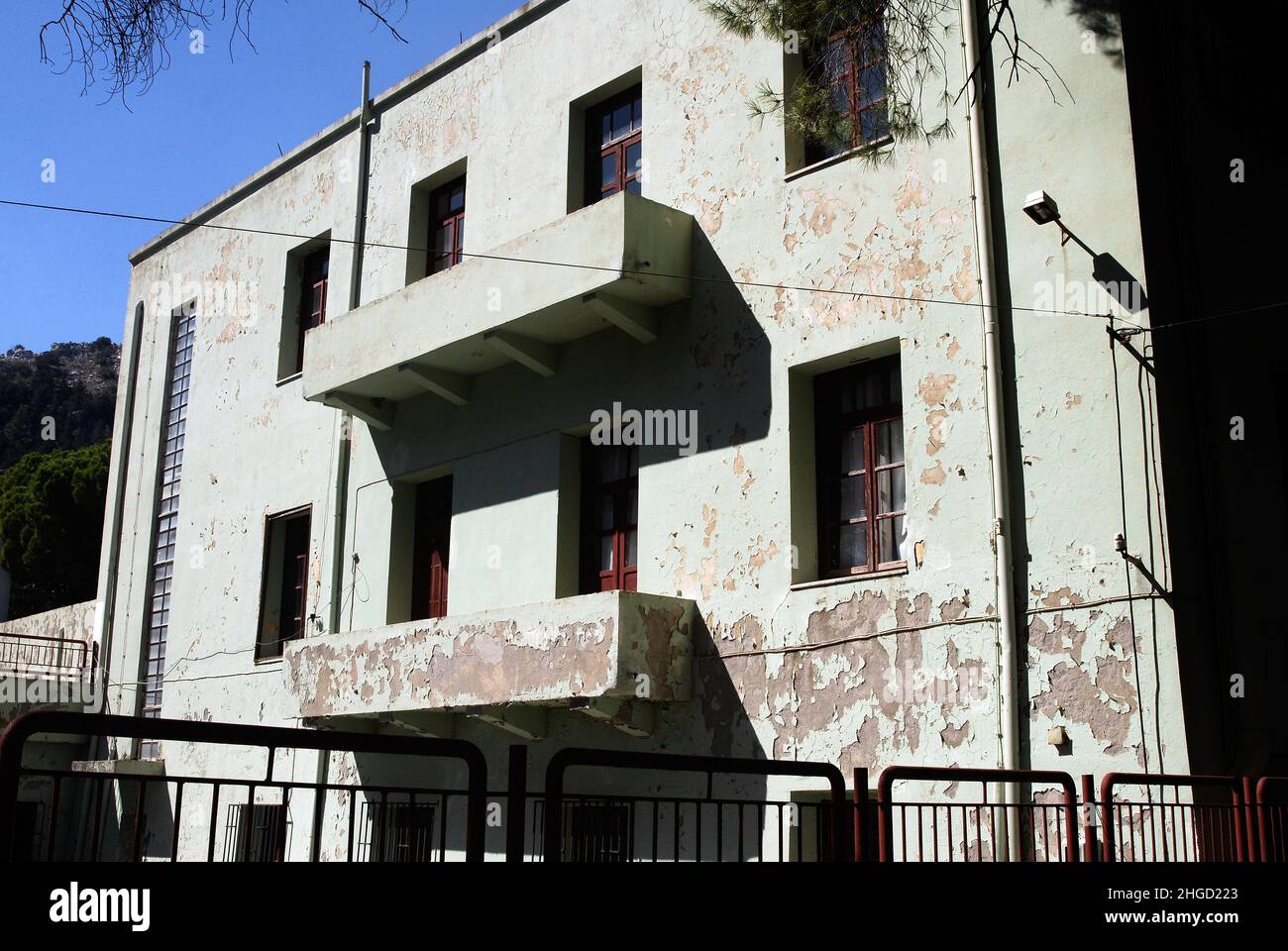 Greece Rhodes island Eleousa village and St Nicholas Foundouklis ...