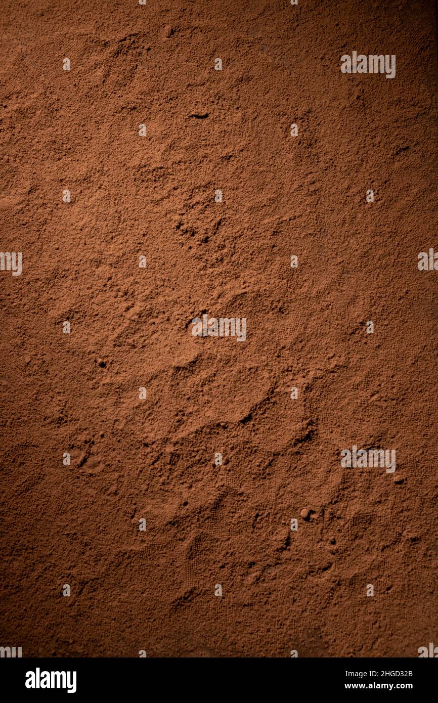 Cacao powder surface, food texture background Stock Photo - Alamy
