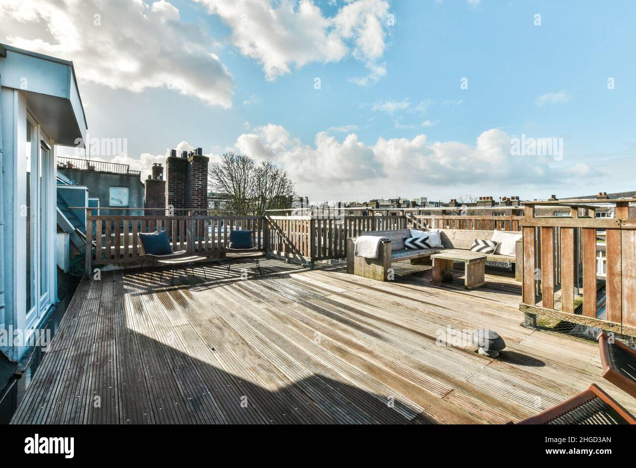 Exterior of the roof of the house with a delightful design Stock Photo ...