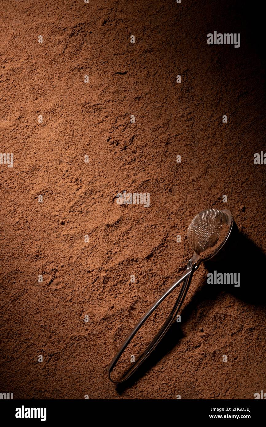 Cacao powder surface, food texture background Stock Photo - Alamy