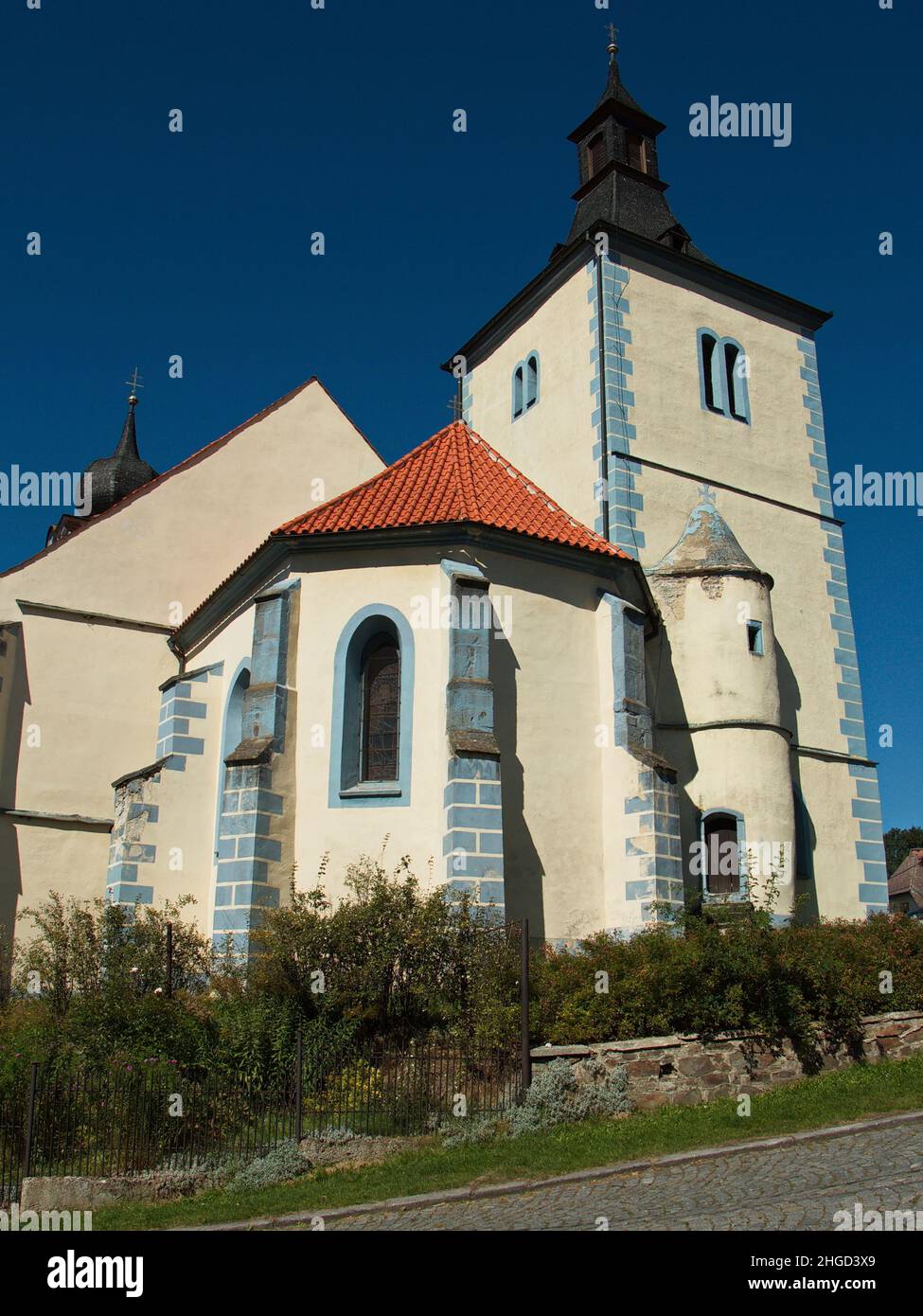 Church of the Nativity of the Virgin Mary in the village Velhartice in ...