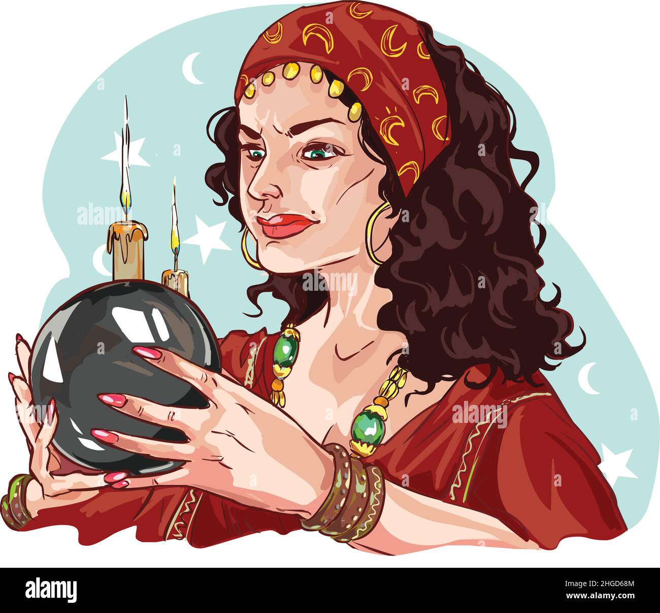 Fortune telling circus Stock Vector Images - Alamy