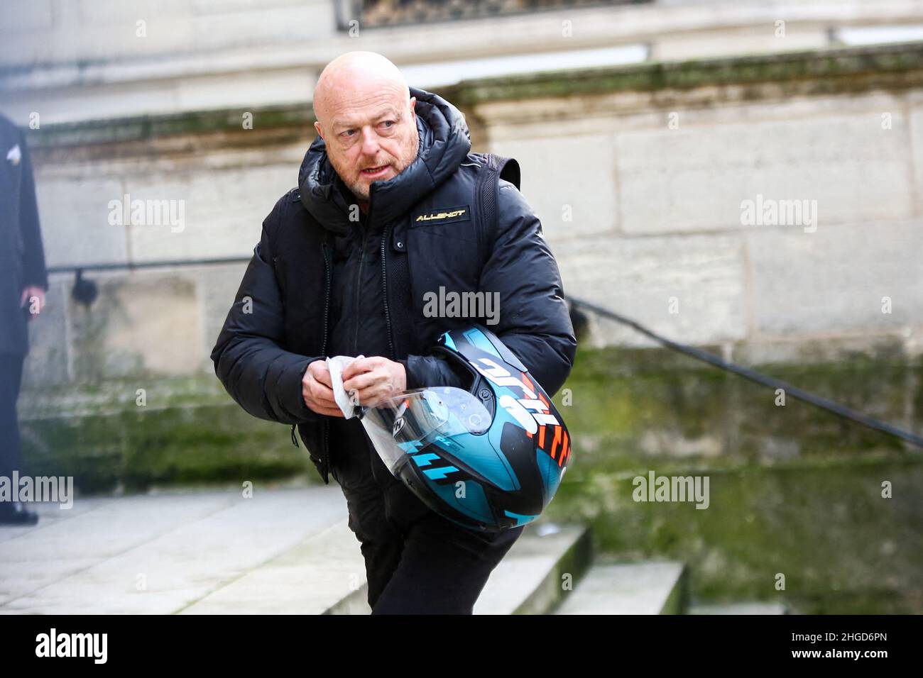 Paris, France. 20th Jan, 2022. Gerard Krawczyk the funeral of French ...