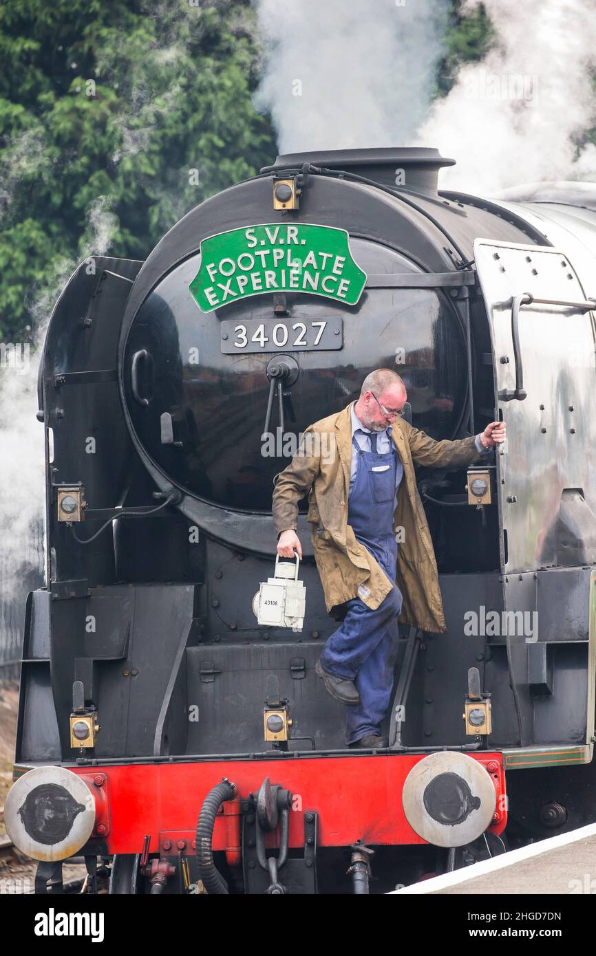 Footplate of british steam locomotive hi-res stock photography and ...
