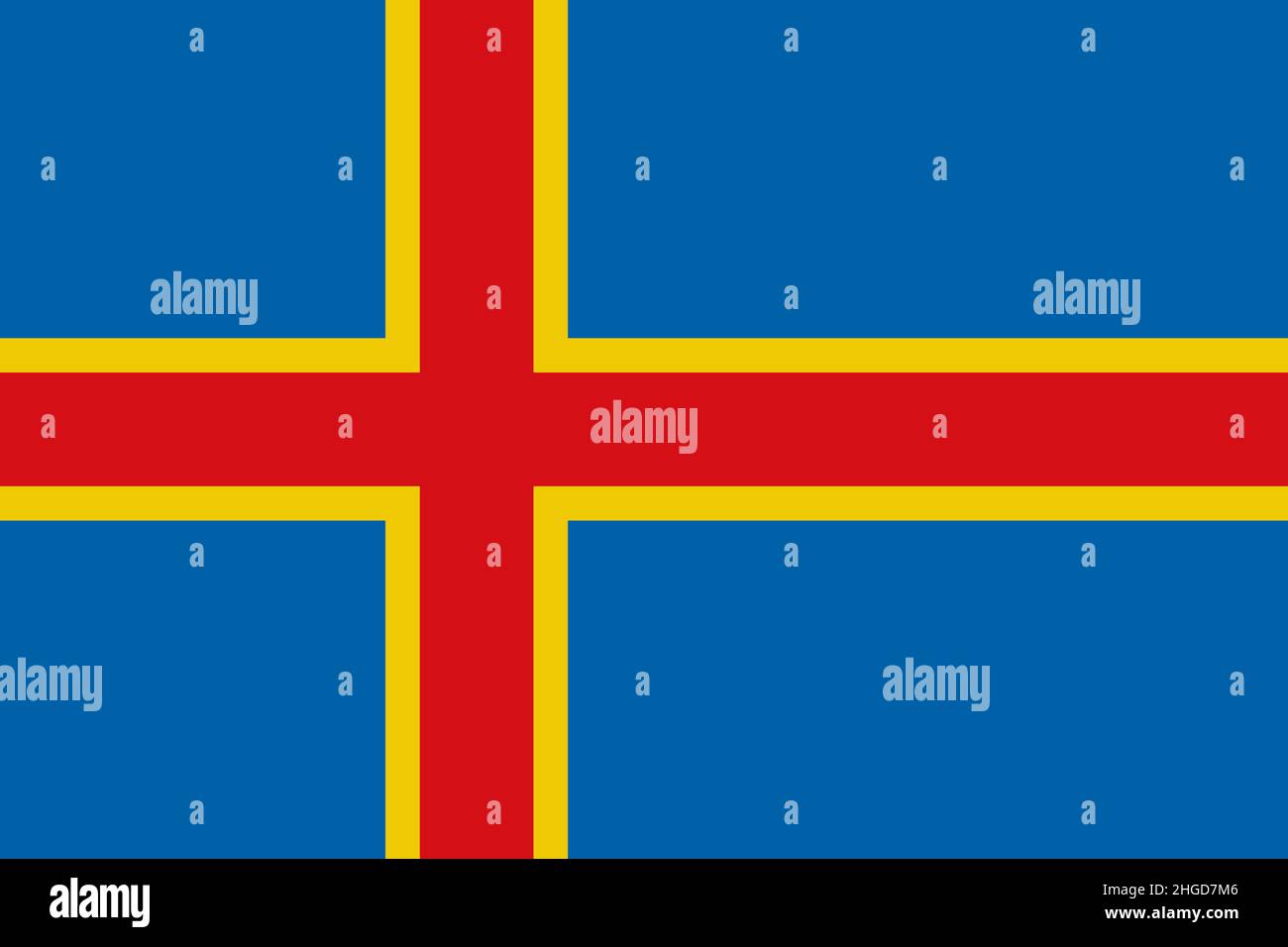 Aland island flag hi-res stock photography and images - Alamy