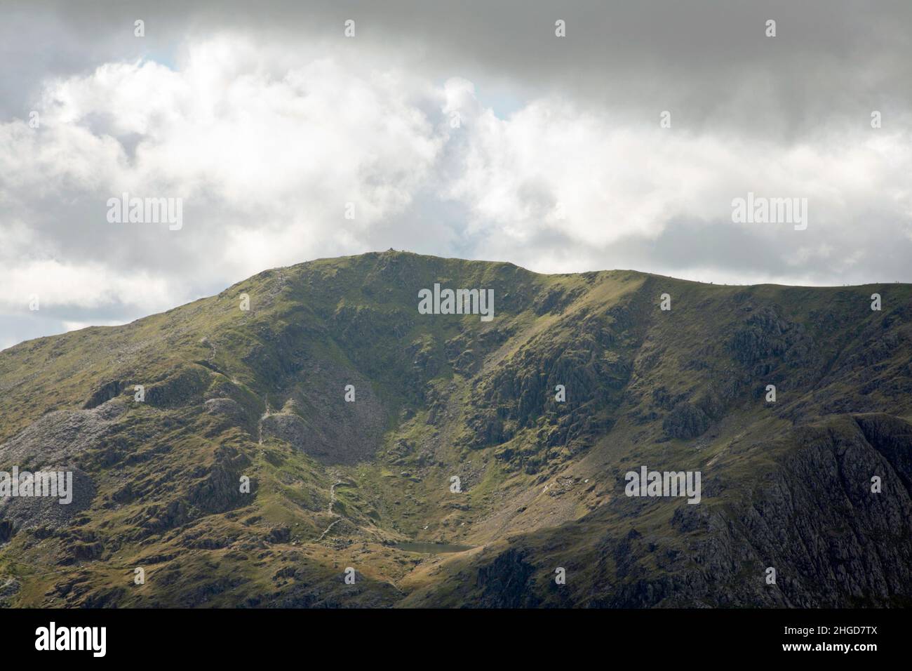 The Old Man of Coniston viewed from one of the paths leading to the ...