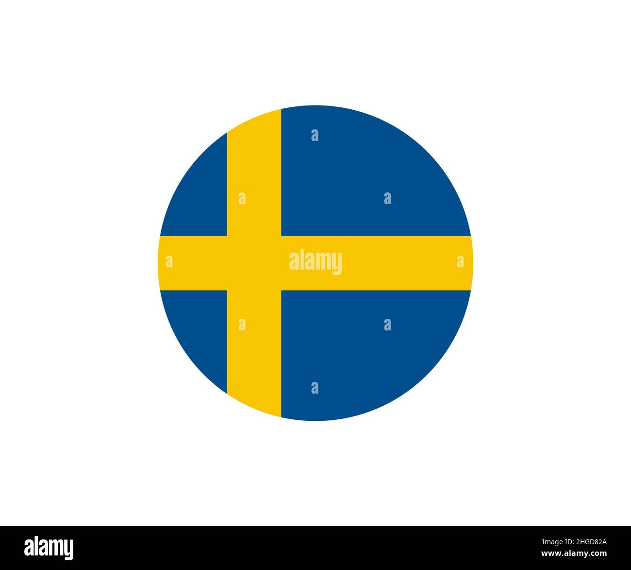 Sweden flag in circle Stock Vector Images - Alamy