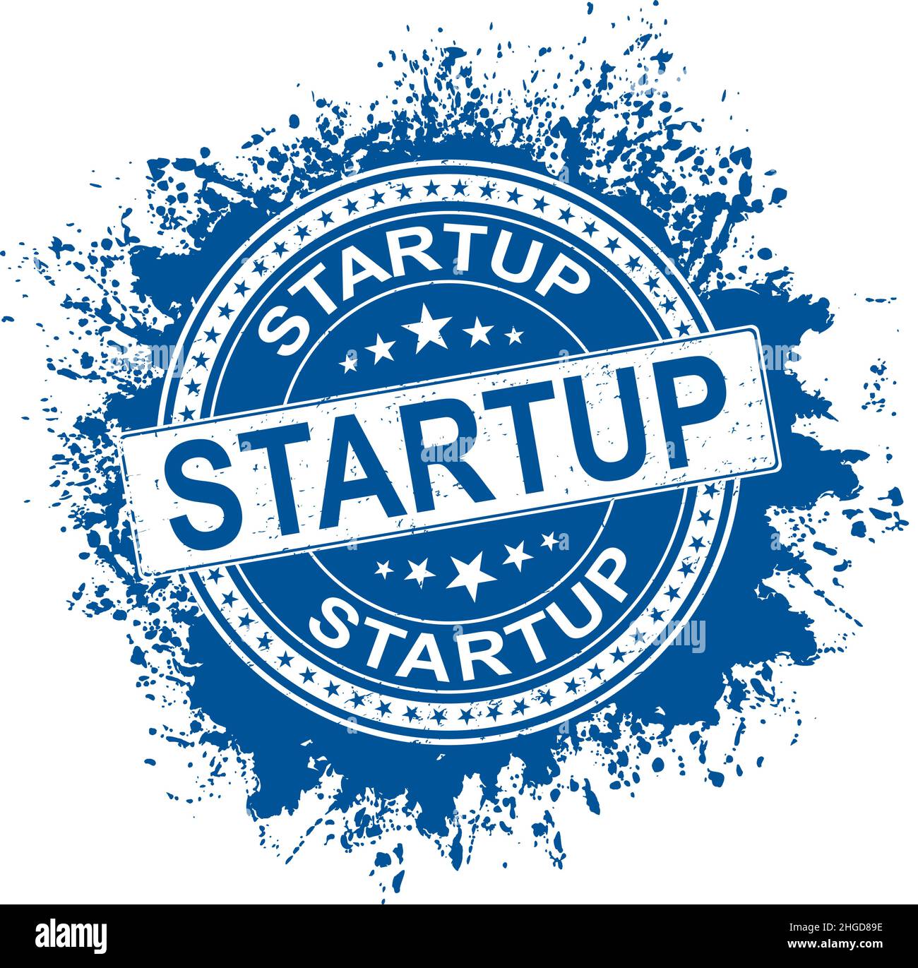 Startup round symbol illustration Stock Vector Images - Alamy