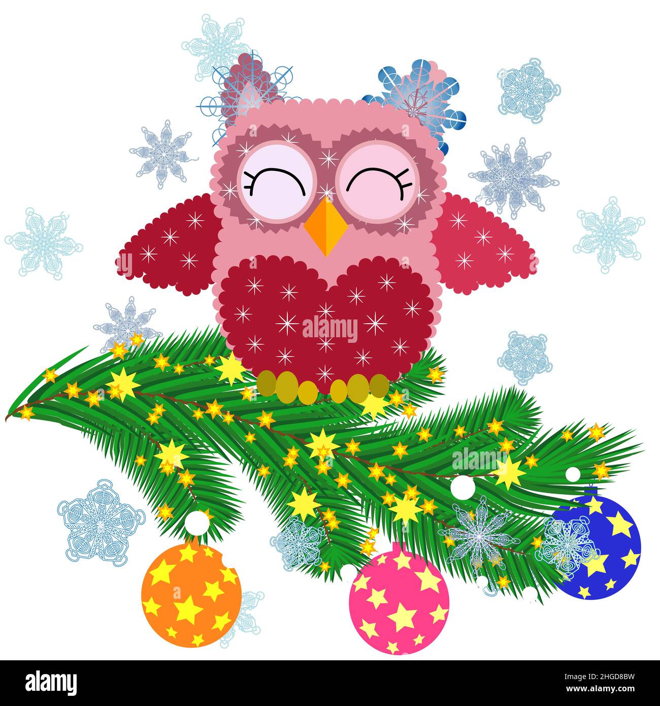 Hot Pink Owl Clip Art