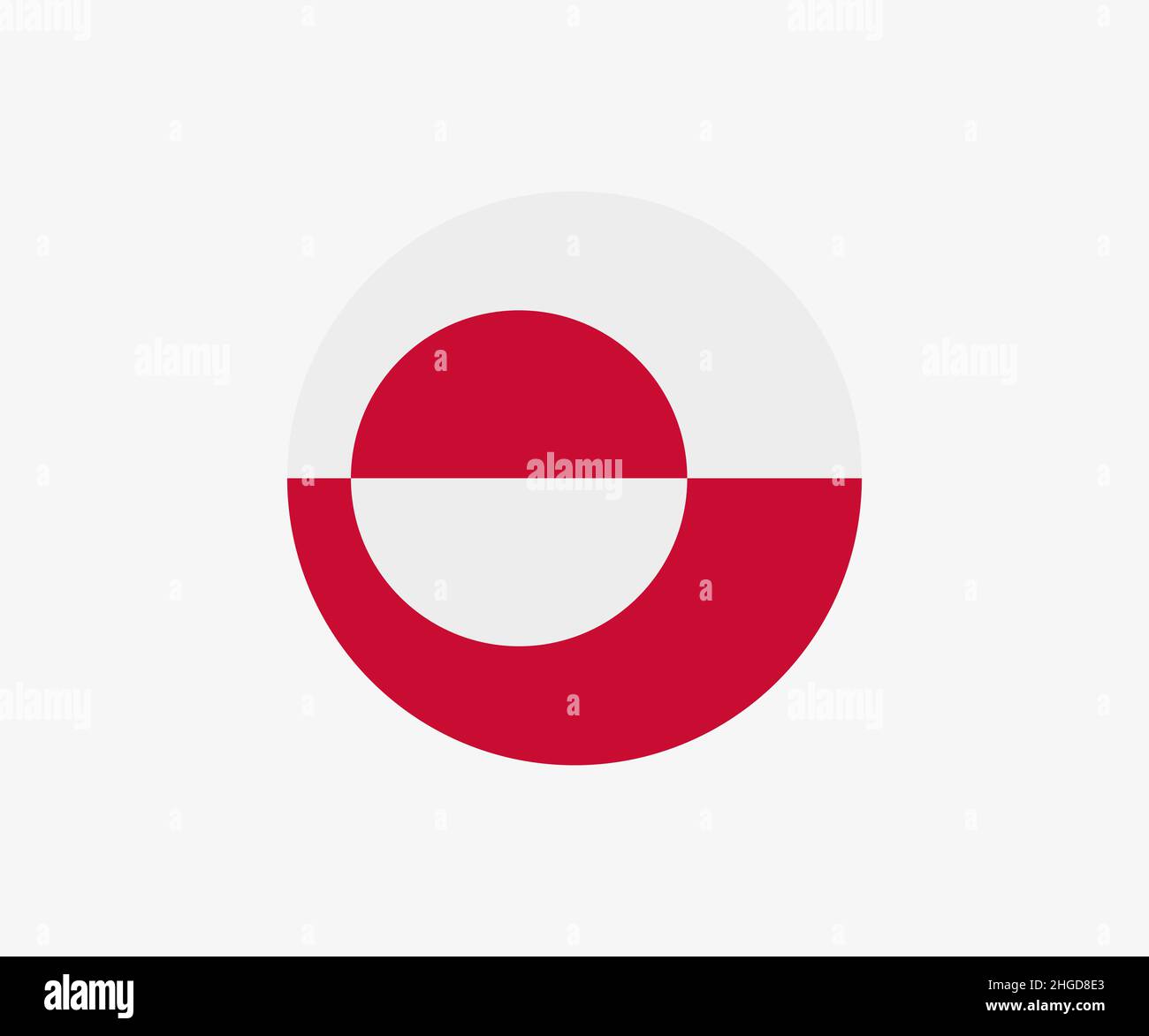 Greenland flag in country Stock Vector Images - Alamy