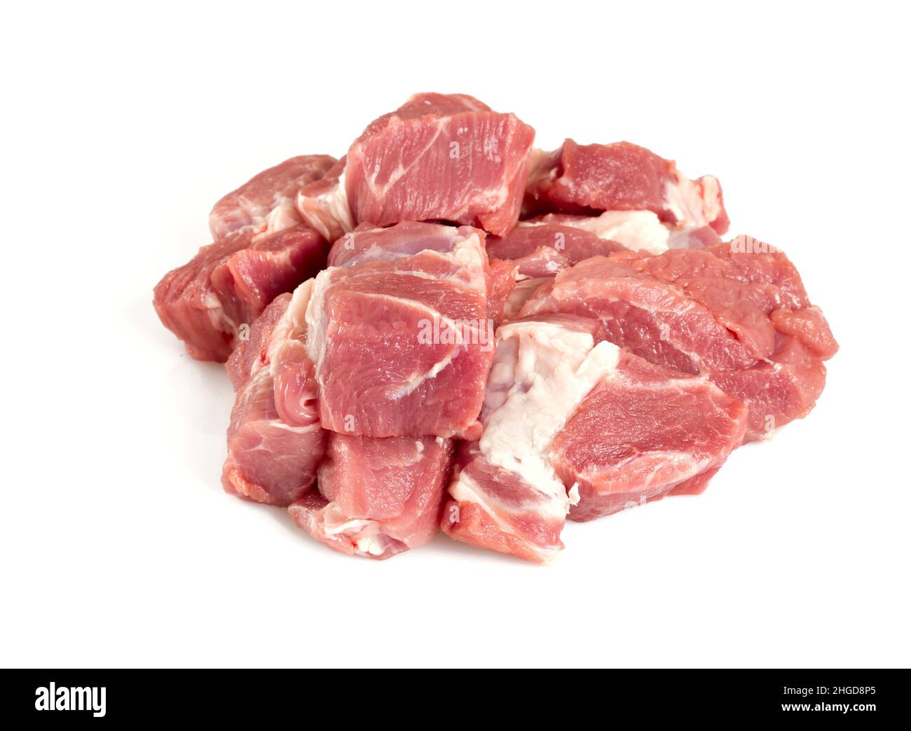 Raw meat pieces in Cut Out Stock Images & Pictures - Alamy