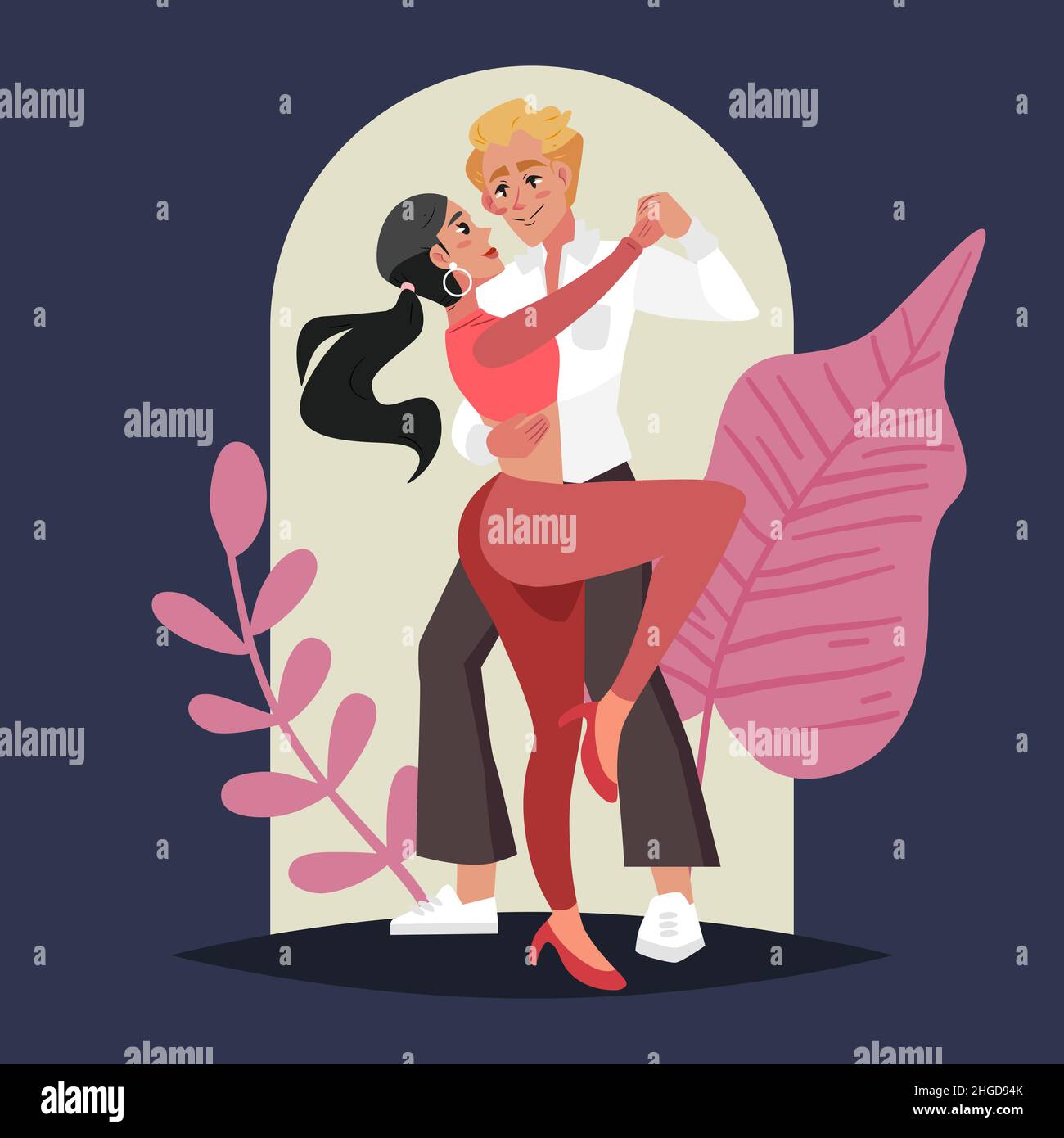 Hand drawn bachata illustration Vector illustration Stock Vector Image ...