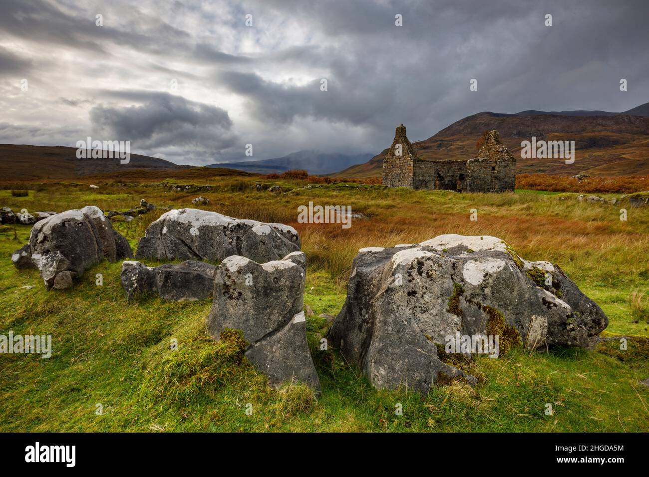 The Old Manse, an abandoned building. Near Torrin. Isle of Skye ...
