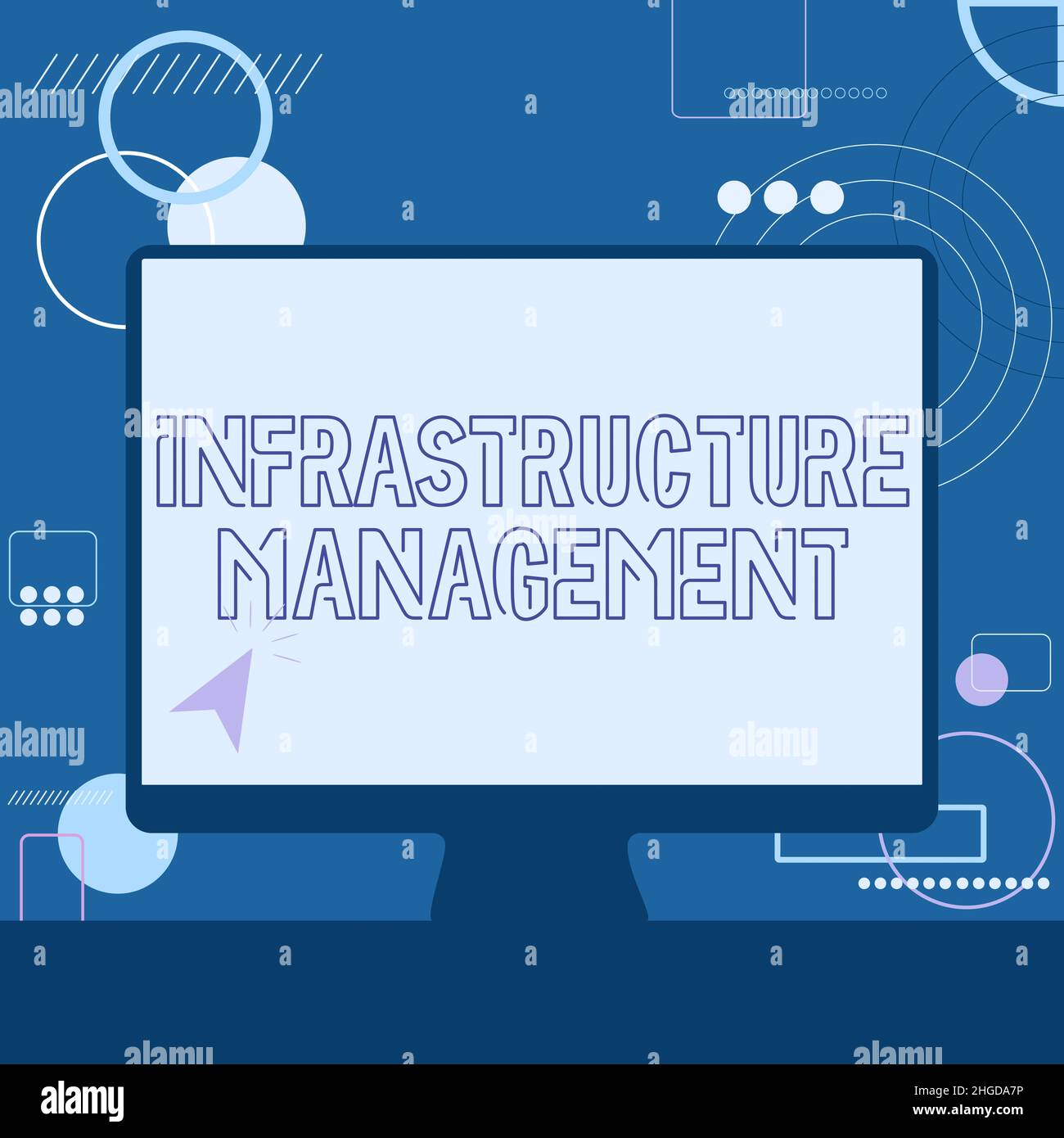 Handwriting text Infrastructure Management, Concept meaning minimize ...
