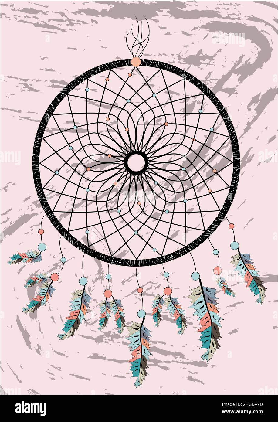 dream catcher boho native american indian talisman dreamcatcher ...