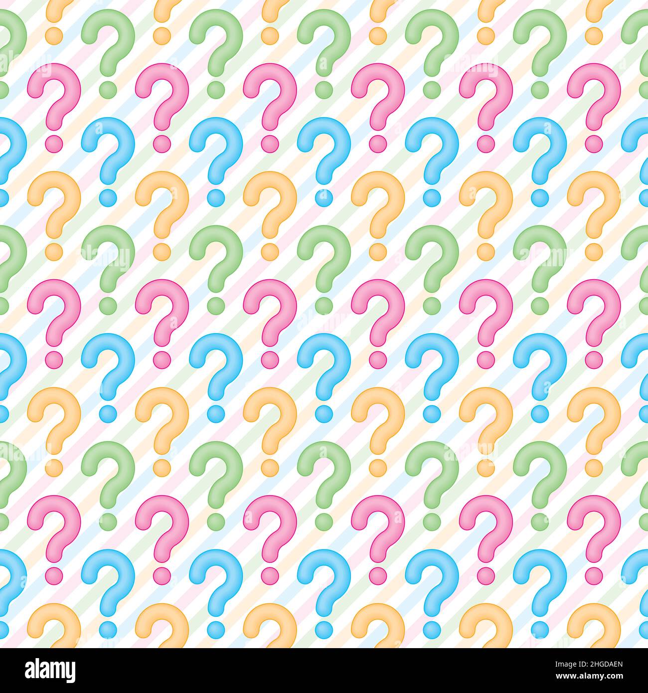 Multicolor Question Mark Seamless Background. Vector Tileable pattern ...