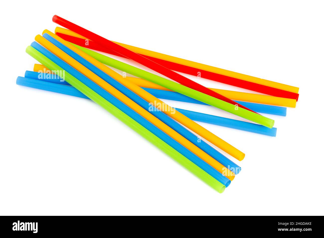 cocktail straws isolated on white Stock Photo - Alamy