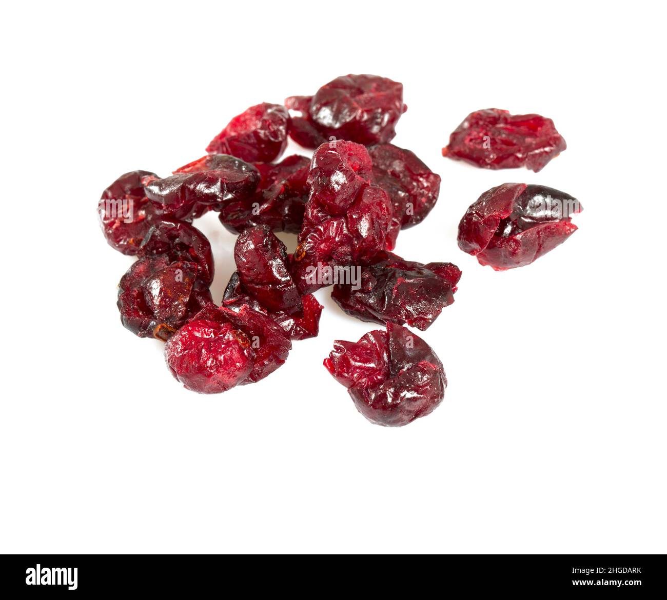 dried cranberry isolated on white Stock Photo - Alamy