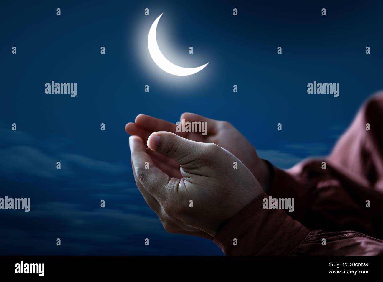 Spiritual Young Muslim Woman Portrait. Islam Tradition Stock Photo - Alamy