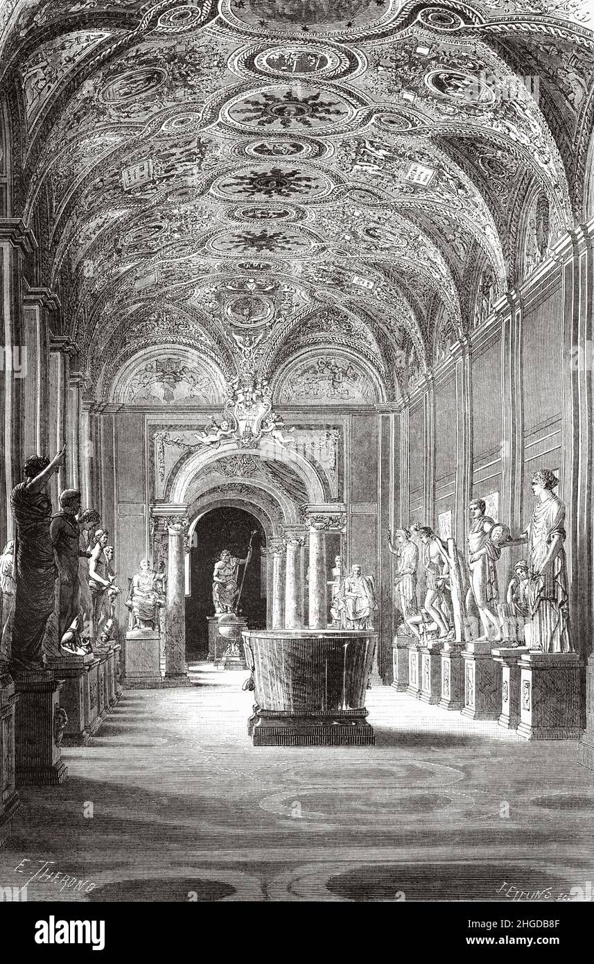Vatican museum interior illustration hi-res stock photography and ...
