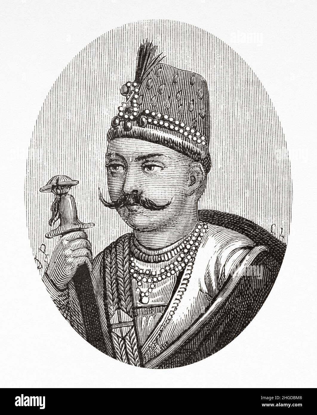 Portrait of Bir Narsingh Kunwar. Maharaja Jung Bahadur Kunwar Ranaji ...