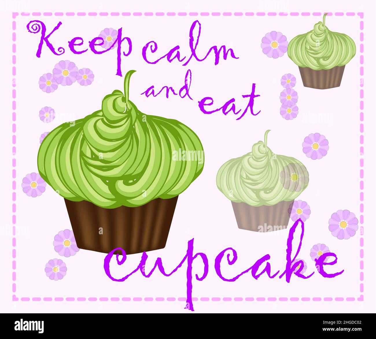 Cupcakes different Stock Vector Images - Alamy