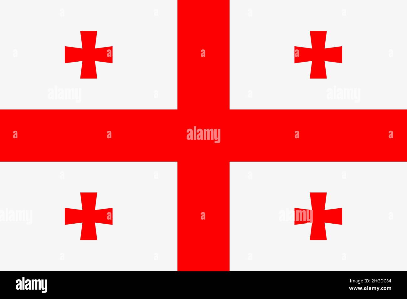 Georgian flag vector icon. Flag of Georgia Stock Vector Image & Art - Alamy