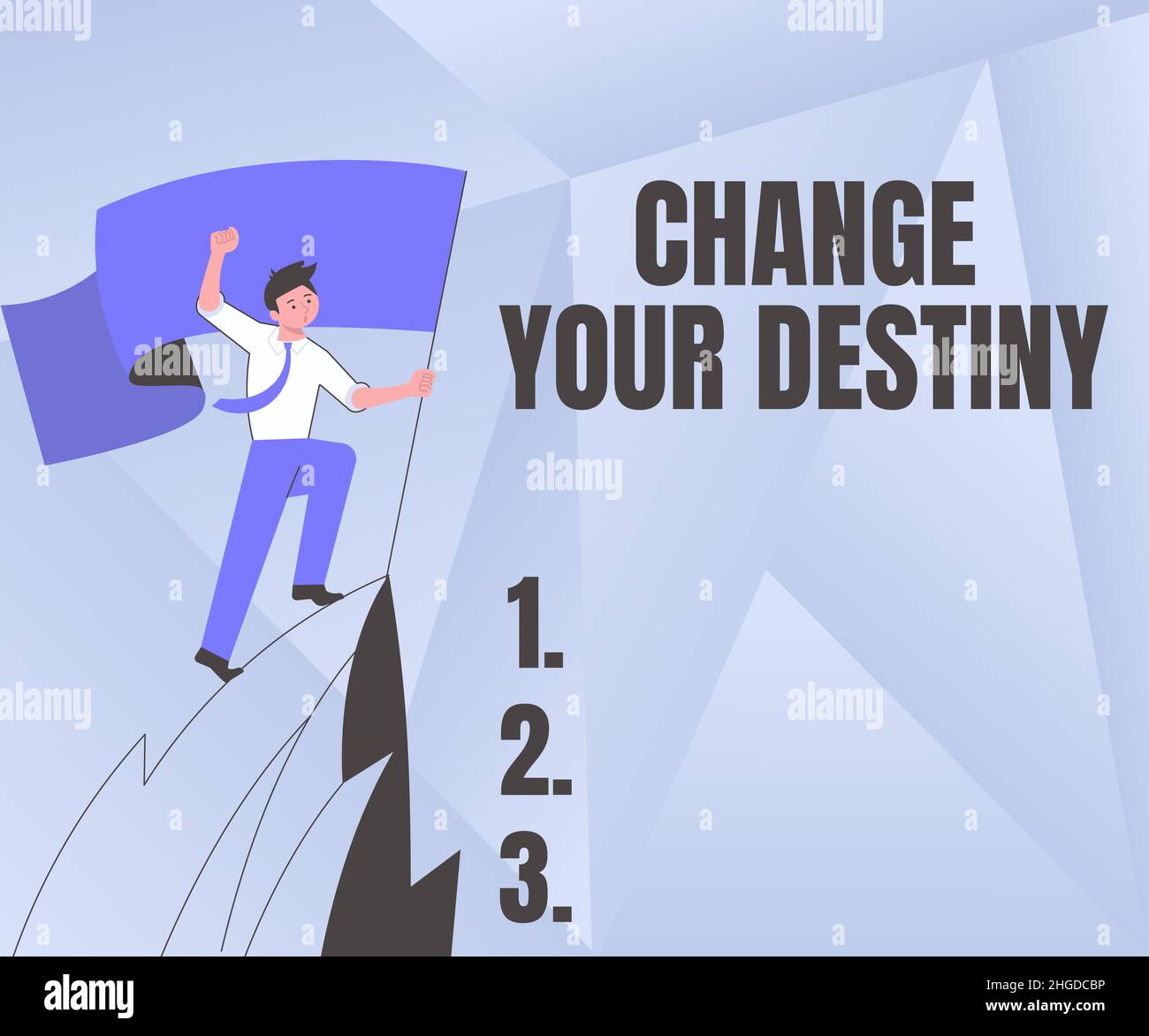 Text showing inspiration Change Your Destiny, Concept meaning choosing ...