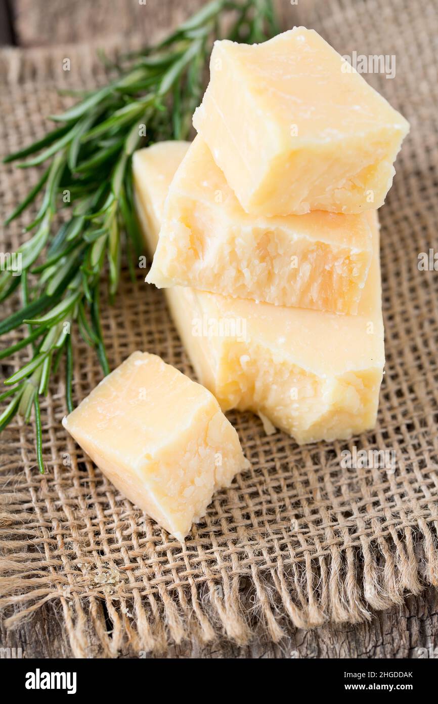 Parmesan cheese block hi-res stock photography and images - Alamy