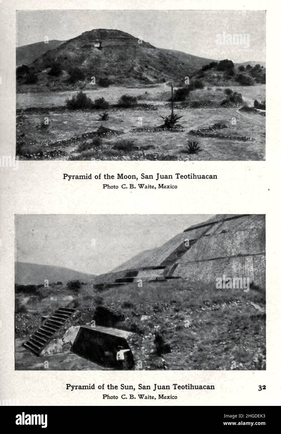 Pyramid of the Moon [top], Pyramid of the Sun [Bottom] at San Juan ...