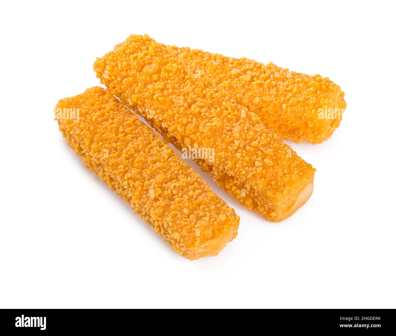 fish sticks isolated on white Stock Photo - Alamy